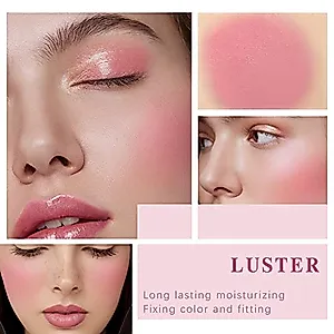NewBang Cream Blush Stick for Cheeks Makeup,Waterproof Blush Face Stick Multi-Use Lip and Cheek Tint,Matte Finish Lightweight Easy to Blend Natural Cream Blusher Makeup for All Skin Tones- Pink