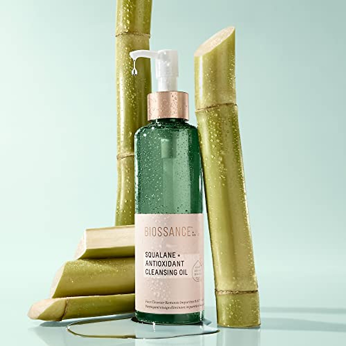 BIOSSANCE Squalane + Antioxidant Cleansing Oil. Lightweight Facial Oil Cleans Deep into Pores, Removes Makeup and Hydrates Skin. For all Skin Types (6.7 ounces)