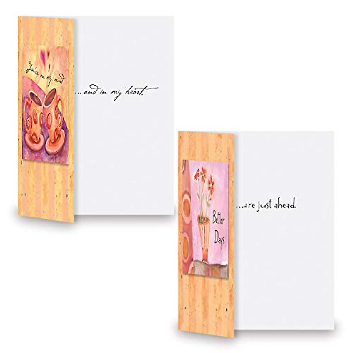 Current In This Together Friendship Greeting Cards Value Pack - Set of 16 (8 designs) Large 5 x 7 cards, Sentiments Inside, Thinking of You Cards, Envelopes Included