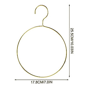 Alipis 16 pcs Ring Belts Hanger Scarf Holders Metal Hooks Rings Hanging Wardrobe Organizer Storage Shawl Golden Jewelry Rack Wrap Tie for Ties Neckties Round Belt Iron Nordic Scarves