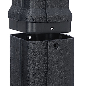 Global Industrial Black Outdoor Ashtray, 5 Gallon