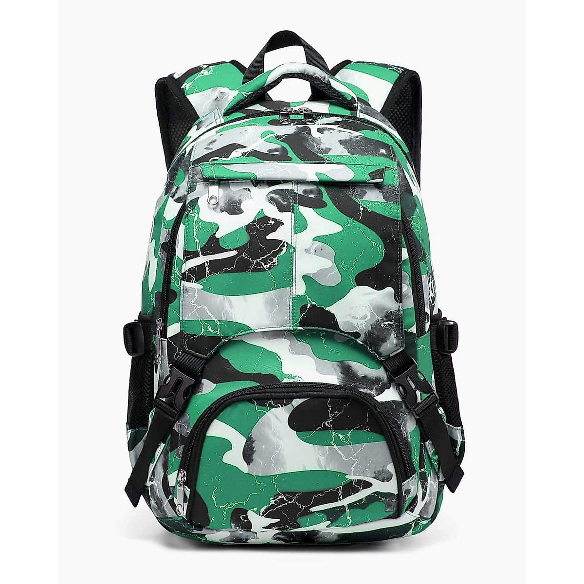 BLUEFAIRY Kids Backpacks for Boys Girls Elementary School Bags Bookbag Kindergarten Primary Secondary (Green Camo)