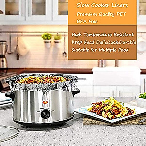 16 Counts Slow Cooker Liners Small Size( 11 x 16 Inch) Kitchen Disposable Cooking Bags Fits 1 to 3 Quarts Safe for Oval or Round Pot (16)