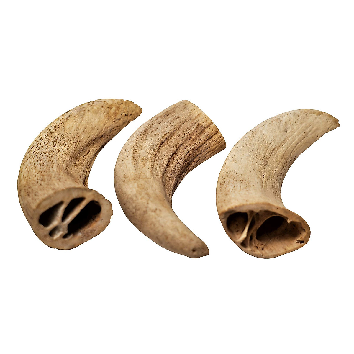Rozie’s Naturals Water Buffalo Horn Core- Inner Component of Buffalo Horn, Durable Chew, Great Alternative to Raw-Hide & Hard Antler Dog Chew, Large -2 Pack, 10 oz