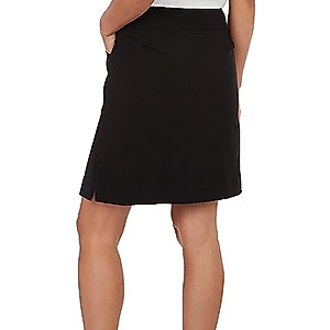 Coral Bay Womens Solid Pocket Skort Medium Black