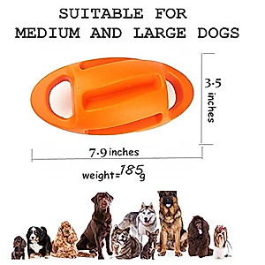 chenmgen Chewing Toys Interactive Training Dog Toy Toy Dog Dog Vocal Toys Bite Pub Blowing Rubber Toy Rugby Toy Roop,Orange