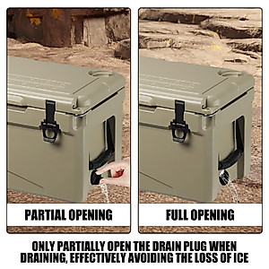 2pcs Cooler Drain Plugs, Cooler Drain Plug Kit Cooler Drain Plug Replacement Compatible with Yeti's Line of Roadie Tundra ORCA Cooler Tank Cooler Water Tank Ice Bucket Accessories