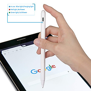 Active Stylus Pen for Lenovo Duet Convertible 2-in-1 Chromebook 11.6",Type-C Charge High Precision with Fine Tip Universal Stylus Pens Compatible with Lenovo Duet Chromebook,Good for Drawing,White