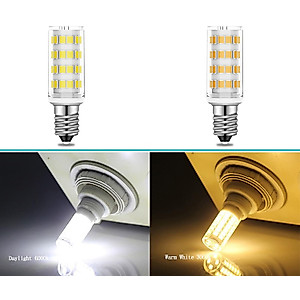 E14 European Base Bulb e14 led Bulb Turkish Lamp Bulb Replace Dimmable 4W Equivalent 40W Incandescent Bulb, AC 110V-130V Daylight White 6000K, 400LM 2Pack (Daylight White)