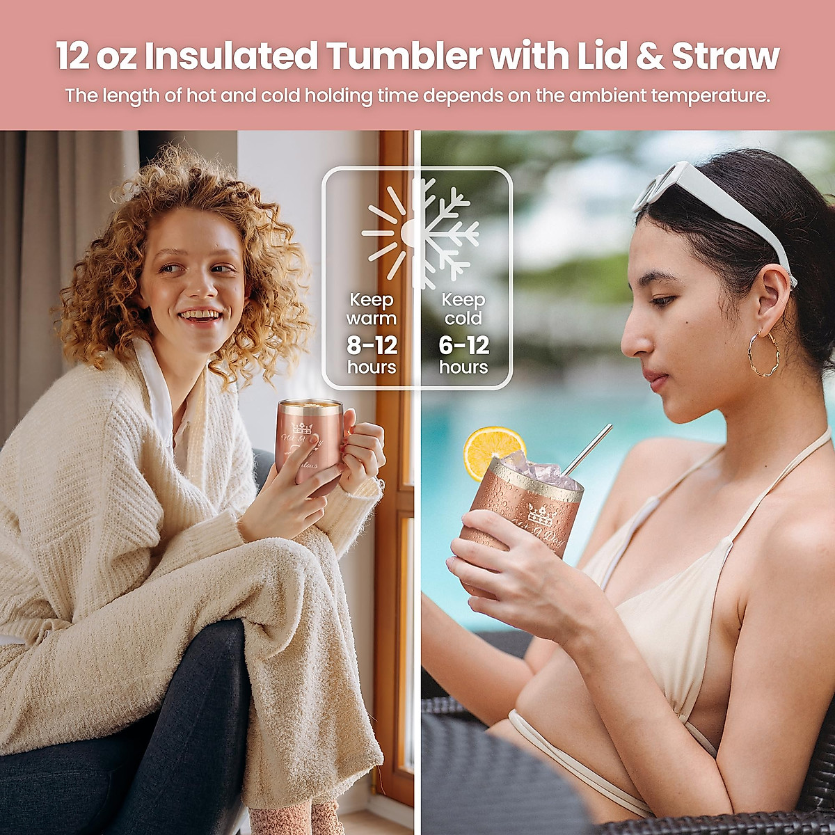 Birthday Gifts for Women, Happy Birthday Gifts Basket for Women, Insulated Tumbler Birthday Gifts for Her, Unique Gift Set for Women, Mom, Best Friends, Sister, Wife, Girlfriend, Bestie, Female