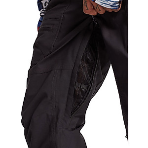 Burton Mens Southside Pant Slim, True Black New, Large
