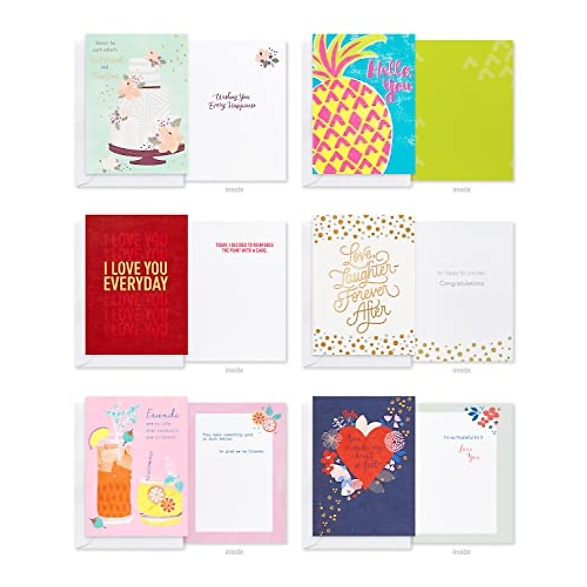 American Greetings Deluxe All Occasion Cards with Envelopes - Birthday, Thanks, Congrats and More (40-Count)