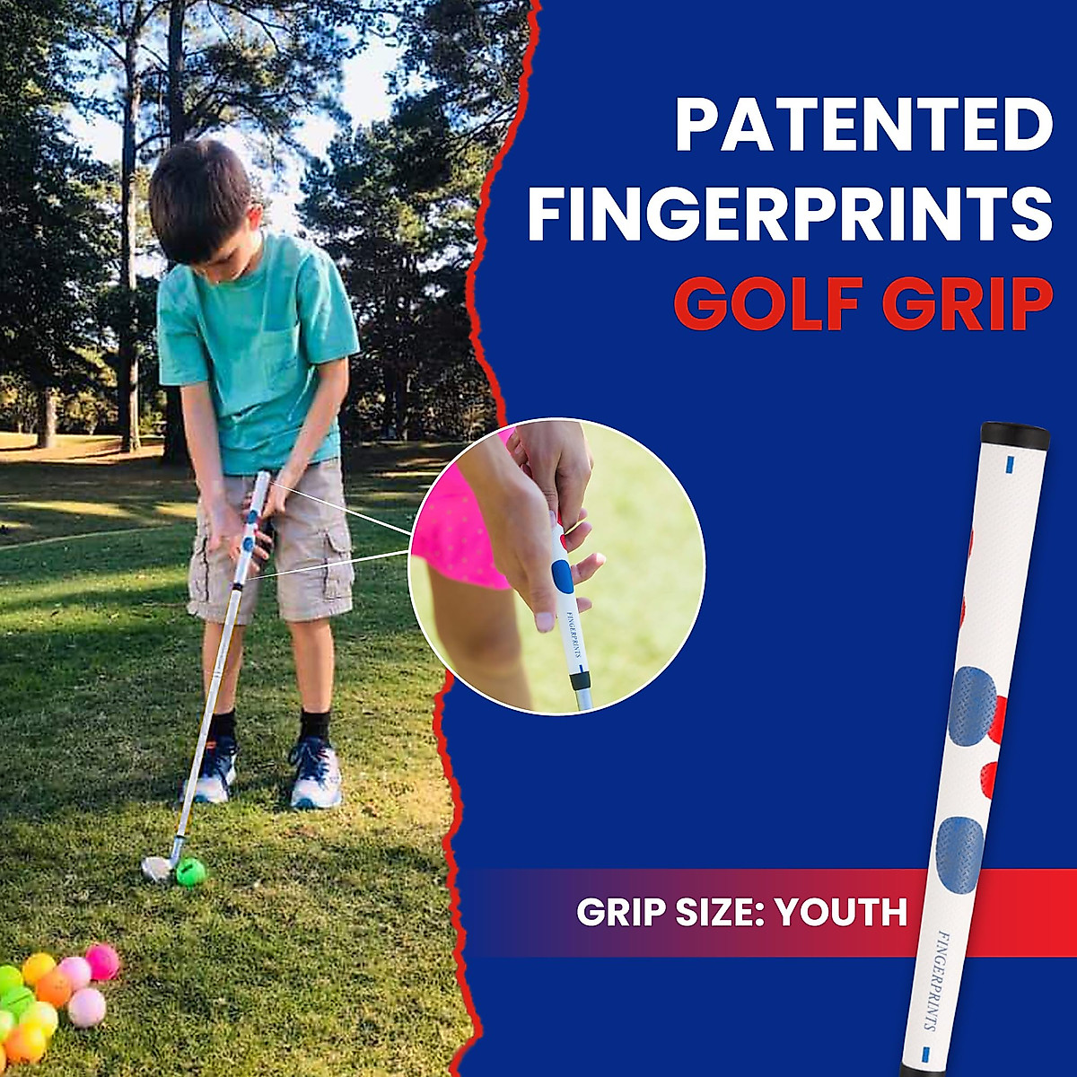 Fingerprints Junior Golf F38 Club for Kids 38"-45" Tall (~Age 4-7) - Unlock Your Junior Golfer's Potential with The Perfect Introductory Pitching Wedge