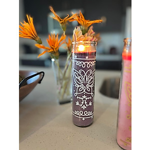 State & Water Encanto Inspired Butterfly Decals for Prayer Candles, 8 Pack (4 White, 4 Gold), fits 8 inch Tall Glass jar (not Included)