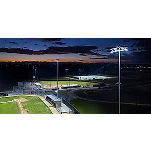 LEDMO 1500W Eq 31200LM LED Stadium Lights for Outdoor Sports - High-Intensity 240W Floodlights for Energy-Efficient Illumination of Large Venues, Waterproof & Durable Commercial Lighting (3 Pack)