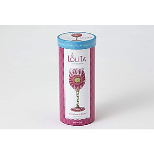 Designs by Lolita “Mom’s Love in Bloom” Hand-painted Artisan Wine Glass, 15 oz.