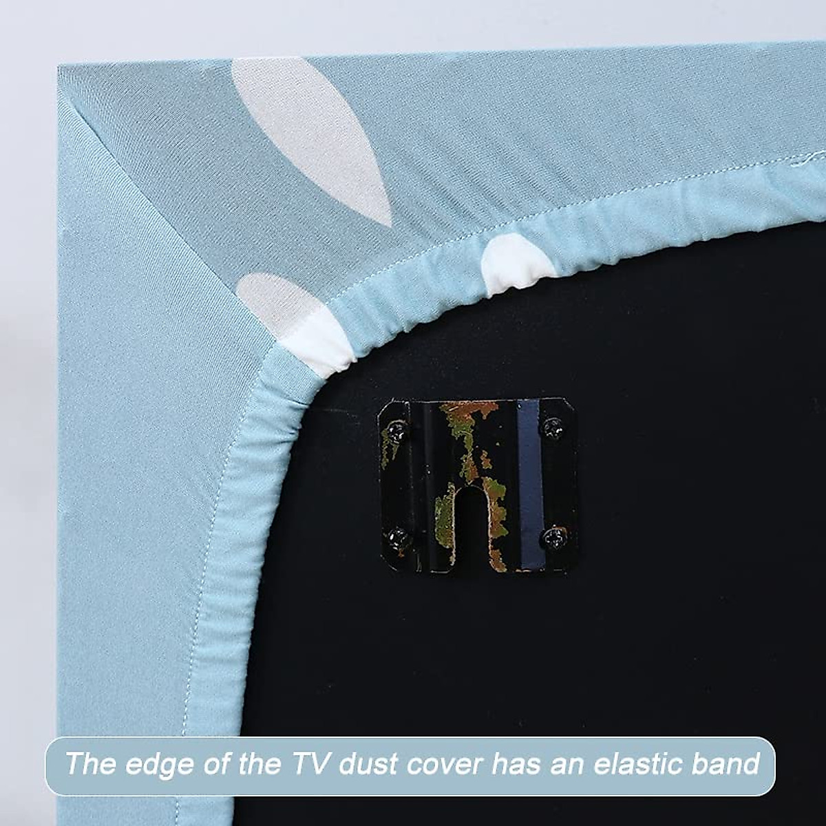 YIJIAFEIFEI LCD TV Dust Cover with Elastic Edge, Breathable TV Cover Dust Proof for Flatscreen, Soft Polyester Fiber Cover for Tv(Size:40 inches)