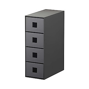 Yamazaki Home Tower 4-Tier Plastic Storage Drawer Organizers For Glasses, Accessories, Or Watch, Closet Drawers - Abs Plastic