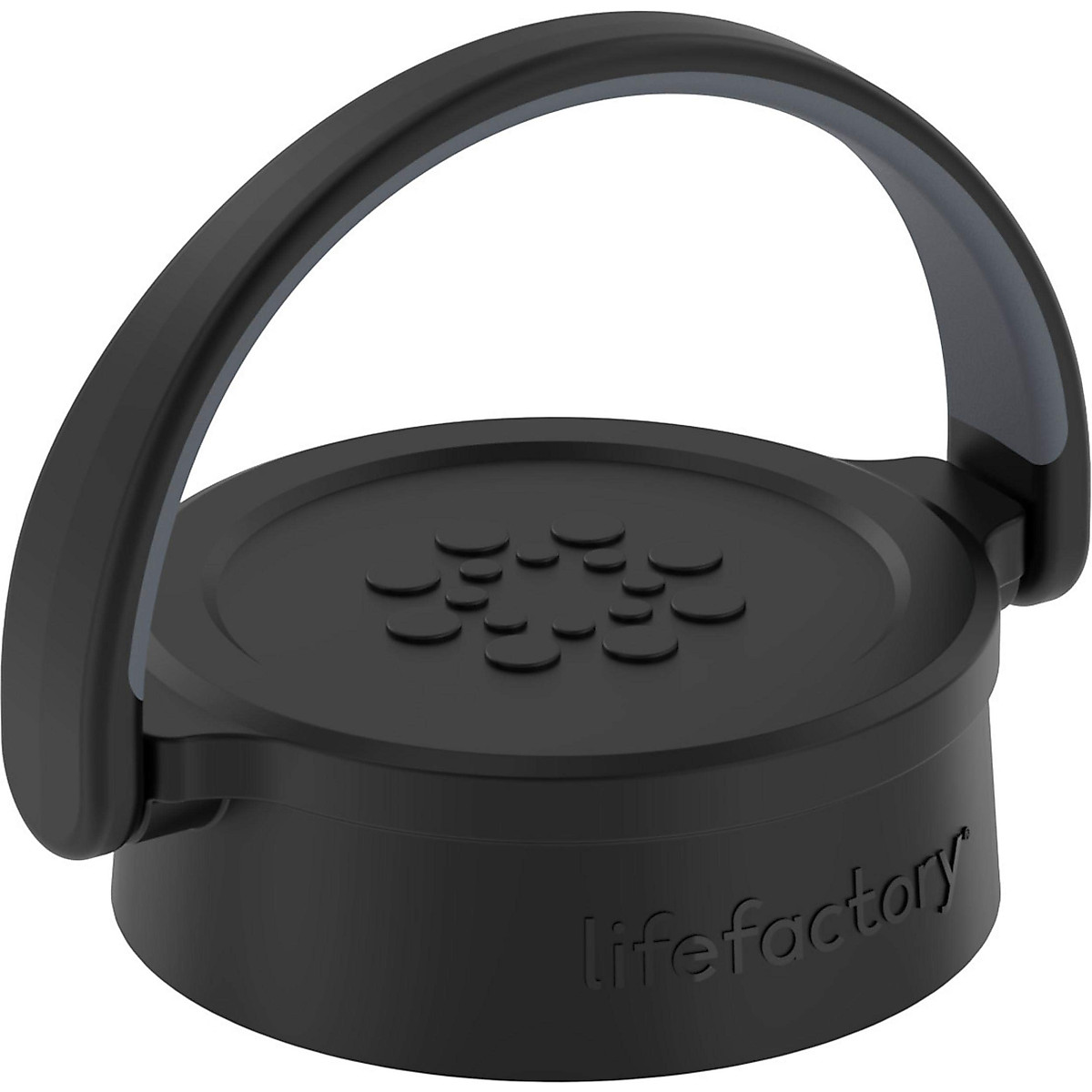 Lifefactory 16-Ounce BPA-Free Glass Water Bottle with Classic Cap and Protective Silicone Sleeve, Onyx