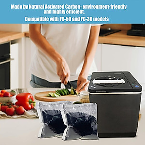 Shurex Odor Absorbing Filter Refills for Vitamix FoodCycler Filters, Replacement Activated Carbon for Vitamix Foodcycler Replacement Filters