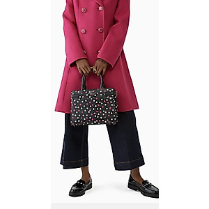 Kate Spade Staci Medium Satchel Glimmer Dot Glitter Shoulder Bag In Black Multi