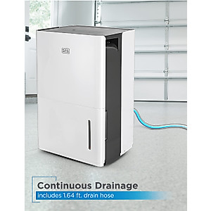 BLACK+DECKER 3000 Sq. Ft. Dehumidifier for Large Spaces and Basements, Energy Star Certified, BD30MWSA, White