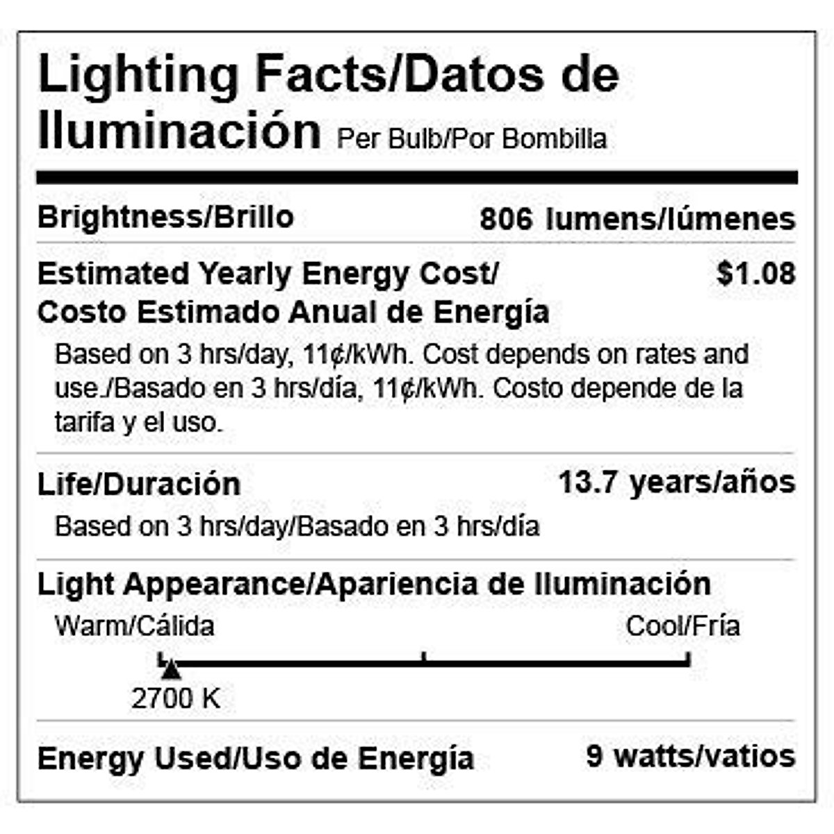 Lighting EVER LED Smart Light Bulbs, Compatible with Alexa and Google Assistant, 60 Watt Equivalent, Dimmable with App (Not Support Traditional Dimmers), Warm White 2700K, A19 E26, 2.4GHz WiFi Only