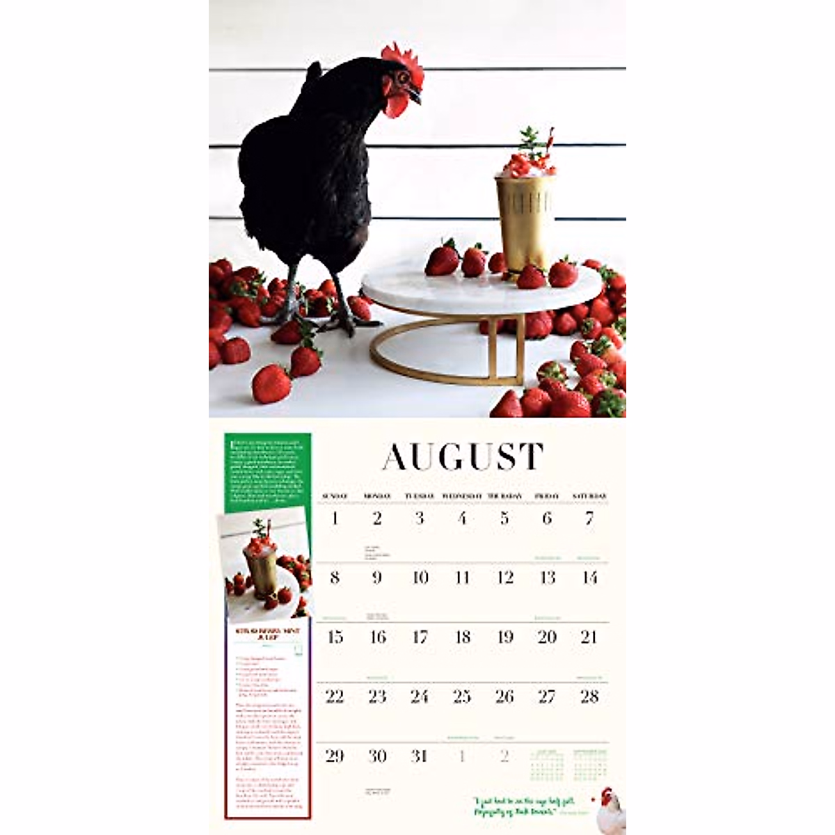 Drinking with Chickens Wall Calendar 2021