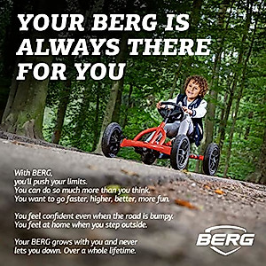 Berg Toys - Buddy Redster Pedal Go Kart - Go Kart - Go Cart for Kids - Pedal Car Outdoor Toys for Children Ages 3-8 - Ride On-Toy - BFR System - Adjustable Seat - Pedal Kart for Kids