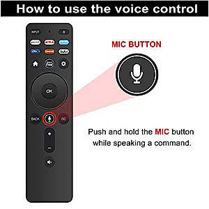 New Replacement Voice Remote Control XRT260 fit for Vizio V-Series Smart TV V756-J03 V756x-J03 V505C-J09 V705-J01 V705x-J03 V705-J03 V755-J04 V435-J01 V505-J01 V505-J09 V555-J01 V585-J01 V706-J03