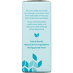 Hyland’s Baby Calming Tablets Natural Symptom Relief Fussy and Sleepless Babies, 125 Count