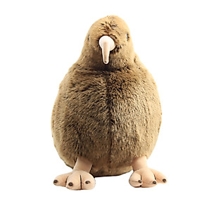 WinAdiGoo Cute Furry Realistic Kiwi Bird Plush Doll Soft Stuffed Animal Toy 11 inch Cuddle