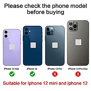 2PCS ASDAWN Back Camera Lens Glass Replacement for iPhone 12 and 12 Mini All Carriers,Rear Camera Lens Glass Replacement with Free Lens Film + Installation Manual + Repair Tool Set