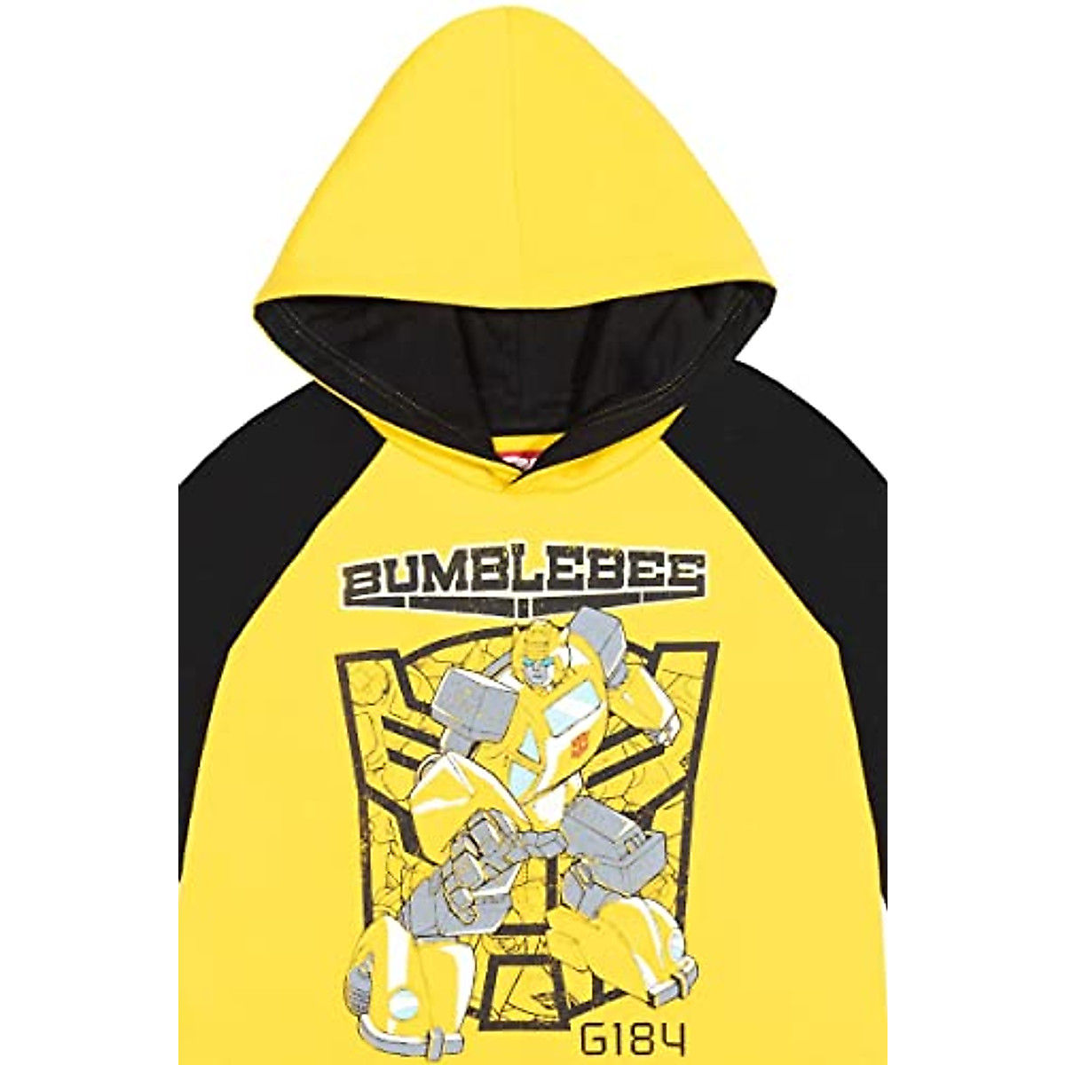 Transformers Bumblebee Little Boys Pullover Hangdown Hoodie Yellow 6