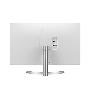 LG 32UN500-W Monitor 32" UltraFine (3840 x 2160) Display, AMD FreeSync, DCI-P3 90% Color Gamut, HDR10, Built-in Speakers, 3-Side Virtually Borderless Design - Silver/White
