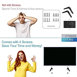 Base Stand fit for TCL Roku 32in 40in 43in 49in 50in 55in Smart TV for 32S305 32S3800 32S4610R 32S3850 32S3850A 40S325 40FD2700 40FS3800 50S423 TV Stand Base with Screws and Instruction