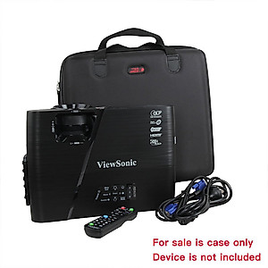 Hermitshell Case fits ViewSonic PA503S / PJD5155 / PJD5255 / PJD5555W / PJD7828HDL / Optoma HD243X 3300 Lumens SVGA HDMI Projector