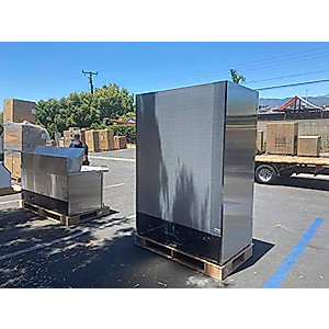 Commercial Refrigerator 2 doors Stainless Steel Solid 54" Width, Capacity 43Cuft, 110V for Restaurant Kitchen Cooler Fridge all32dup1