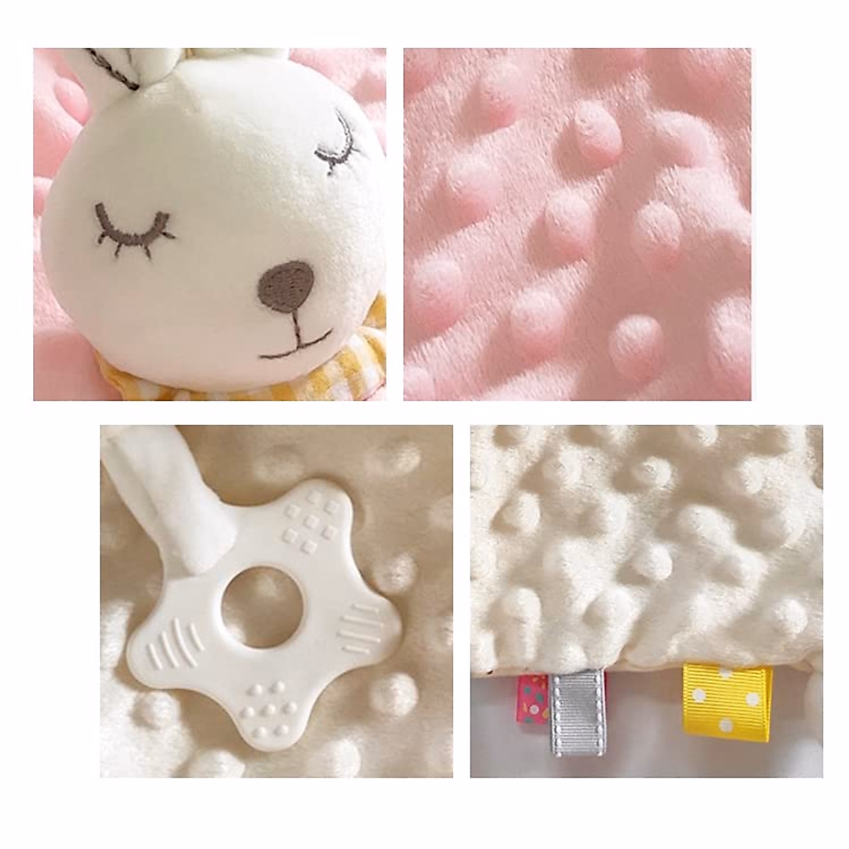 LovesMe - Adorable Lovey Security Blankets for Babies (Pink Mouse)