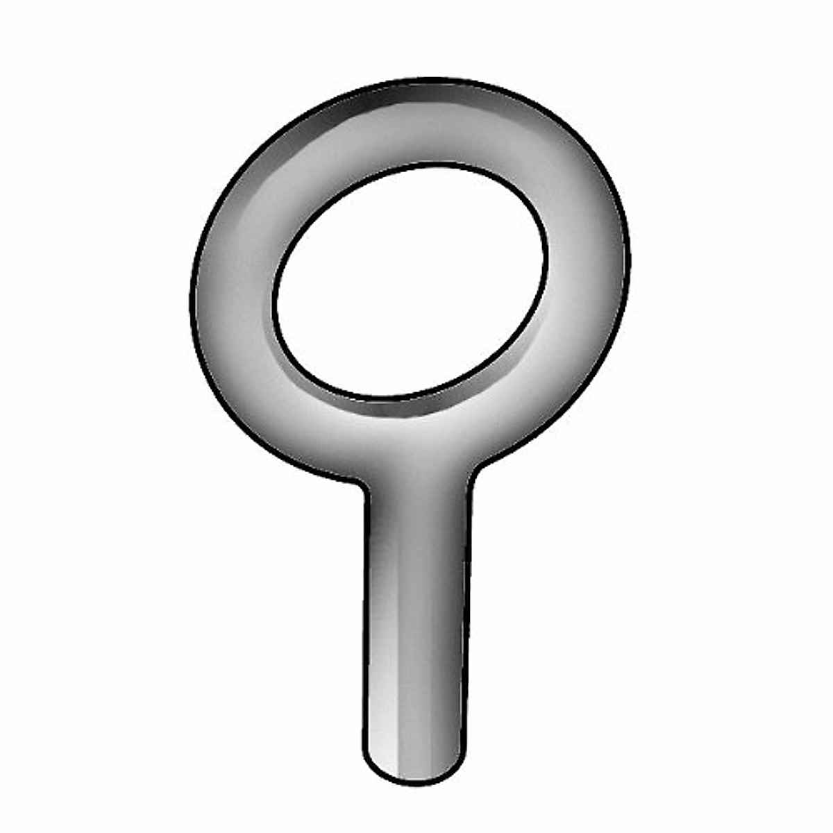 Ken Forging K2012-BLANK Plain Pattern Eyebolts, Blank, 1-1/4" x 3"