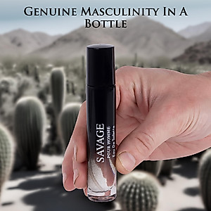 Savage for Men Edt Top notes of Calabrian, Bergamot & Blend of Pepper, Ferrera Lavender & Vetiver Fresh & Woody Fragrance for Everyday Use 0.5 fl Oz (15ml) Bottle for Home & On-The-Go Use Tsa Ready