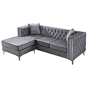Glory Furniture Sofa Chaise, GRAY