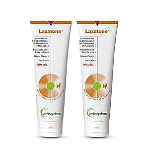 Vetoquinol Laxatone: Oral Hairball Lubricant Gel for Cats – Maple Flavored, 4.25oz 2 Pack