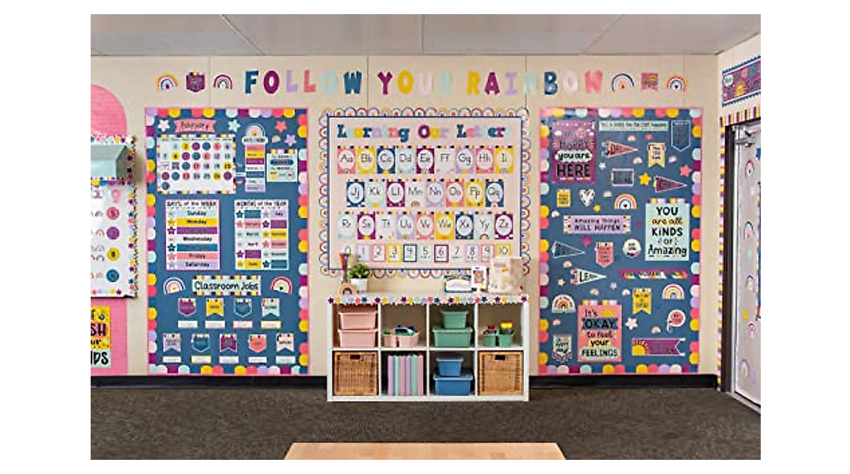 Slate Blue Bulletin Board Roll - Easy to Use Classroom Decor