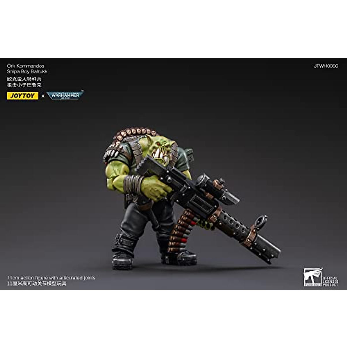 BLOOMAGE JOYTOY (BEIJING) TECH Warhammer 40K: Ork Kommandos Snipa Boy Balrukk 1:18 Scale Action Figure