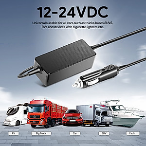 for Sony SRS-XG500 Car Charger, KFD 12V-24V DC Adapter for Sony Bravia TV KDL-43W950C KDL-48R510C KDL-50W829B Samsung Odyssey AG700 Monitor Sony HT-S200F HT-MT300 HT-MT500 Soundbar Power Supply Cord