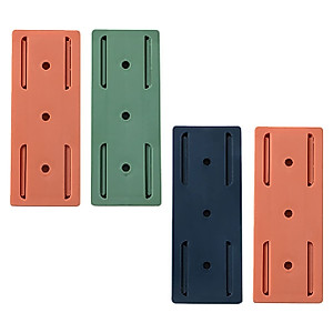 Zerodeko 8 Pcs Power Strip Wall Mount Fixator Holders Strips Cable Organizer (Random Color)