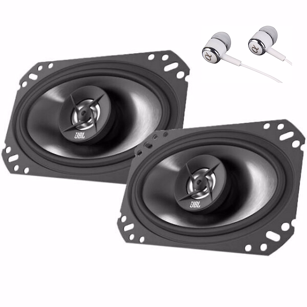 JBL Stage 6402 210W Max (70W RMS) 4" x 6" 4 ohms Stage Series 2-Way Coaxial Car Audio Speakers