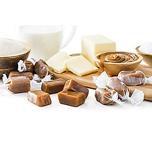 Taras All Natural Gourmet Original Vanilla Caramel: Small Batch, Creamy & Individually Wrapped - Original Vanilla, 20 Oz