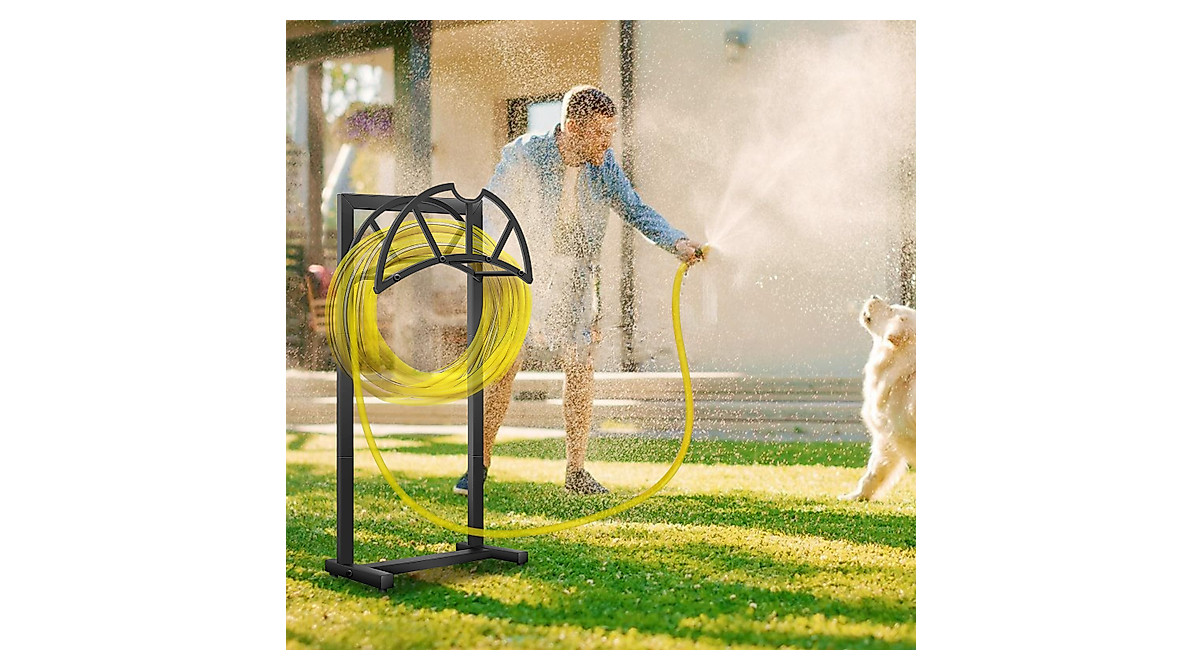 Garden Hose Holder Heavy Duty Sturdy Stand Up to 100 Feet Hose